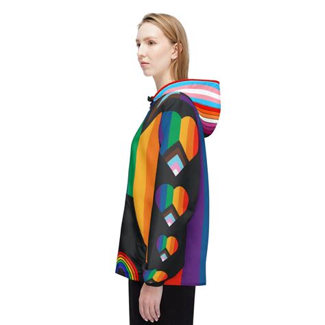 Lgbtqia Windbreaker Pride Jacket Trans Jacket Lesbian Jacket Trans