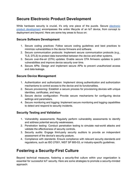 Navigating The Complexities Of Iot Security Best Practices Pdf