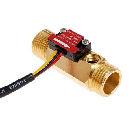 Digital LCD Display Water Flow Sensor Meter Temperature Time Record With G Flow Sensor