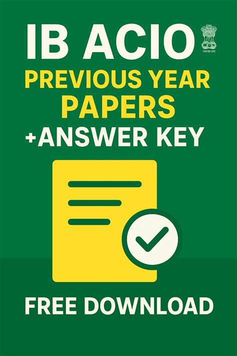 Ib Acio Previous Year Question Paper Pdf [2025 Updated] Pavithran Net