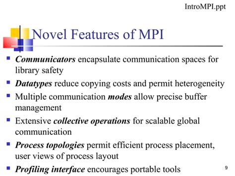 Introduction To Mpi Ppt