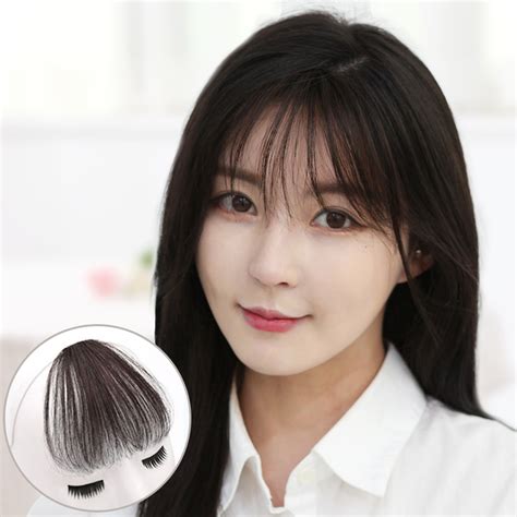 [w3004] 인모100 애교머리 일자앞머리 시스루뱅 라운드뱅