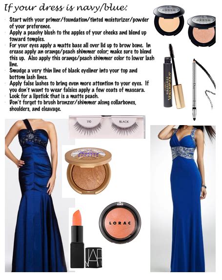 Pin By Laura Hinojosa On Health And Beauty Blue Dress Makeup Navy