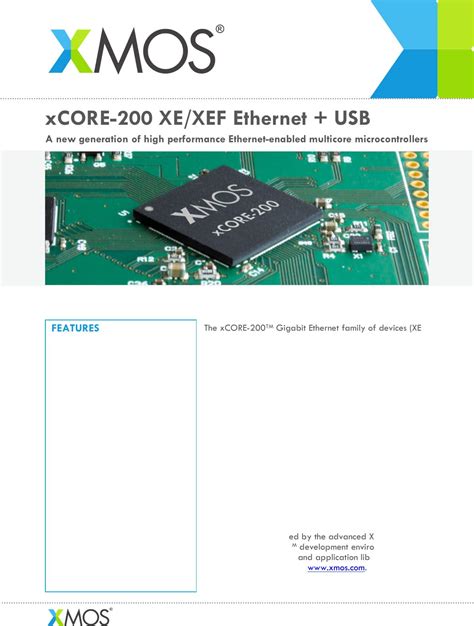 xcore 200 xe brief datasheet by xmos digi key electronics