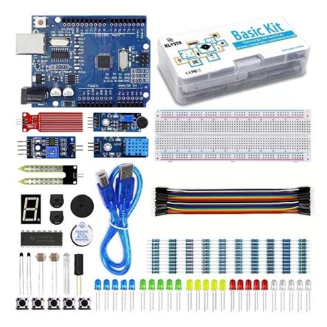 Arduino Uno R3 Starter Kit Basic Bundle With Tutorial Code Breadboard Jumper Wires Led