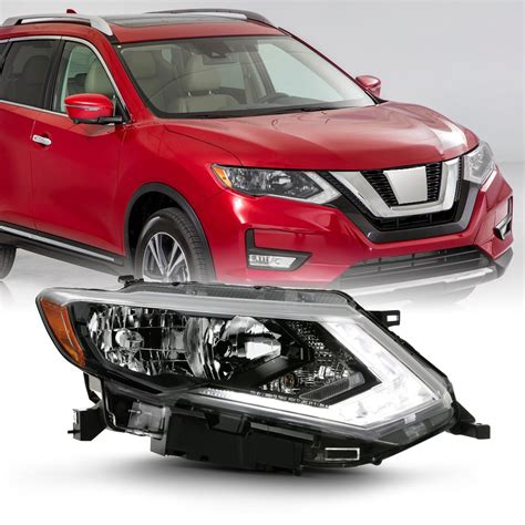Akkon For 2017 2019 Nissan Rogue Oe Halogen Headlights Housing With