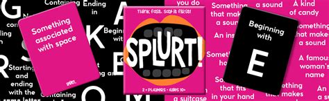 Gamewright Splurt Think Fast Card Game Au Books