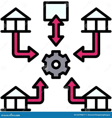 Centralized Ledger Icon Blockchain Related Vector Illustration Stock Vector Illustration Of