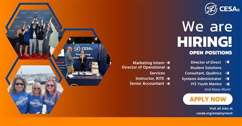 Cesa 6 On Linkedin Cesa 6 Is Now Hiring For Several Positions If You