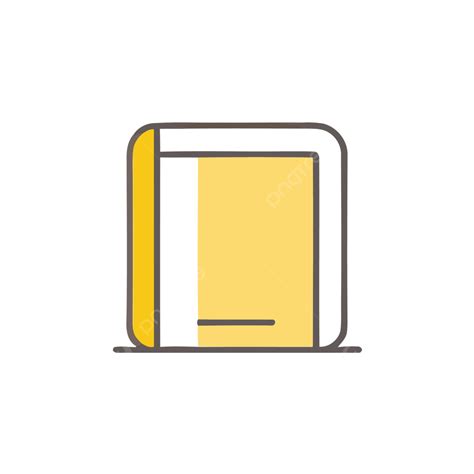직사각형 벡터 책을 읽는 노란색 선 아이콘 흰색 바탕에 노란색을 묘사한 직계 아이콘 플랫 아이콘 및 드리블에 의한 벡터 일러스트 Png 일러스트 및 벡터 에 대한