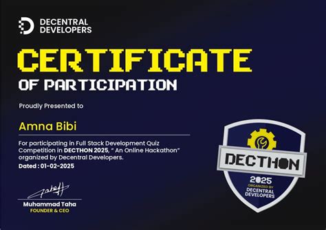 Hackathon Fullstackdevelopment Decthon2025 Webdevelopment Coding