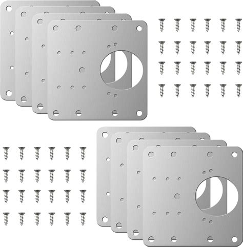 Pcs Hinge Repair Plate Hinge Repair Kit For Kitchen Cupboard Cabinets Stainless Steel Door