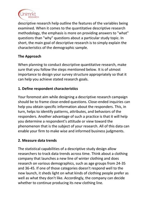 Ppt 4 Step Guide To Quantitative Descriptive Research Powerpoint Presentation Id 13483315