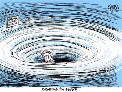 Political Cartoon U S Steve Bannon National Security Council Drain The