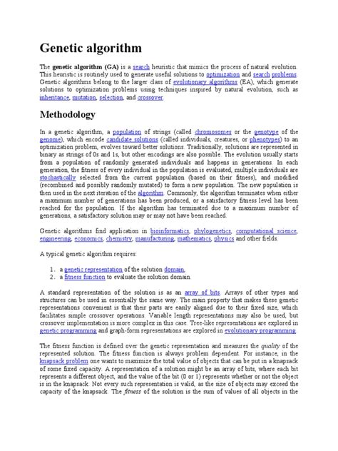 Soft Computing Project Pdf Genetic Algorithm Applied Mathematics