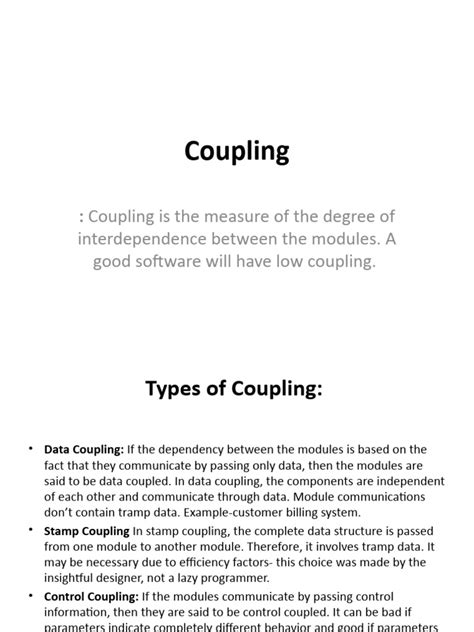 Coupling And Cohesion Pdf Computer Program Programming