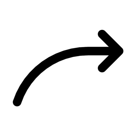 Curve Arrow Right 7 Vector SVG Icon SVG Repo