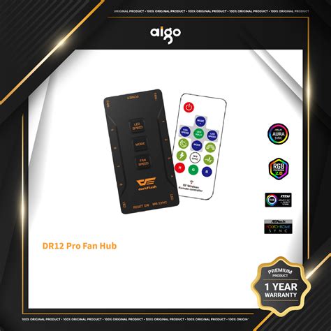 Darkflash Dr12 Pro Fan Hub Controller Shopee Malaysia
