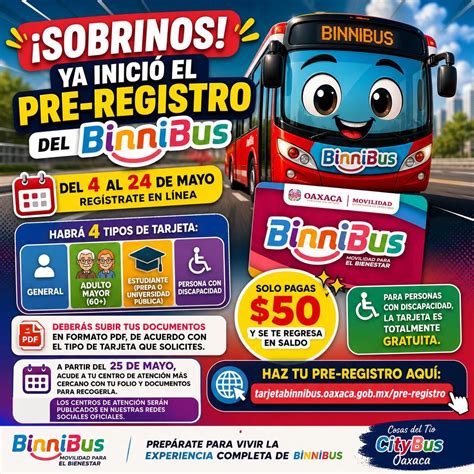 Tarjeta Binnibus Modernización Del Transporte En Oaxaca Y Sus Retos