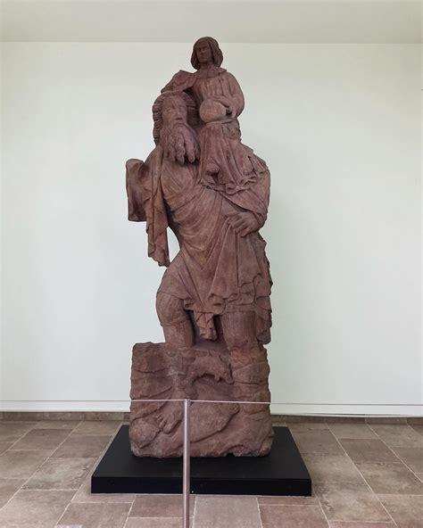 Historians This Is A Statue Of St Christopher Carrying The Christ