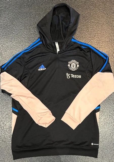 Adidas Manchester United Player Issue Track Top Hoodie Xl Tezos £24