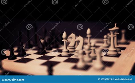 3d Chess Concept Chess Board With Chessmen Loop With Alpha Chess Board Game Animation Chess