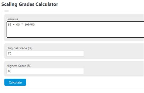 Grade Scale Calculator