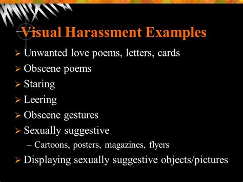 Visual Harassment