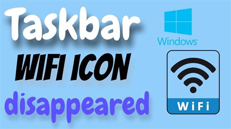 How To Enable Missing Wifi Icon YouTube