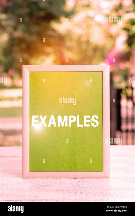 Conceptual Display Examples Business Approach Photo Sample Model To Follow Guide Explanation