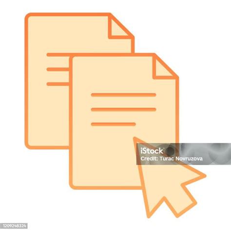 문서 플랫 아이콘의 포인터입니다 흰색으로 격리된 커서 벡터 그림이 있는 파일입니다 종이와 화살표 그라데이션 스타일 디자인 웹 및 응용 프로그램을 위해 설계 Eps 10 선