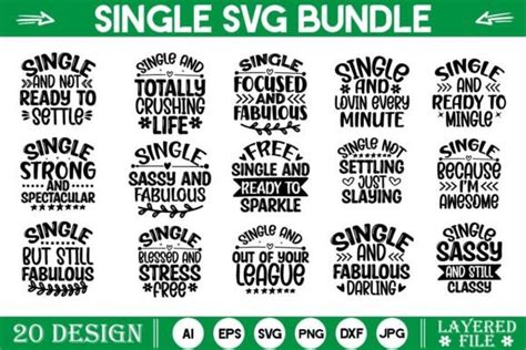 Single Svg Bundle Vol1 Bundle · Creative Fabrica