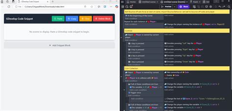 Code Snippet For Forums Wiki Feature Requests Gdevelop Forum