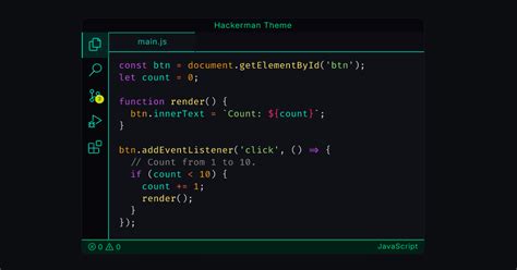 Hackerman Theme By Marcos Coimbra Vs Code Themes