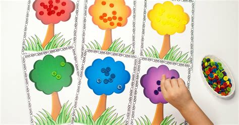 Rainbow Trees Color Sorting Activity Your Prebabeers Will Love