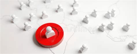 Illustration Shows Target Audience Map Digital Icons Represent Different Consumer Groups On Map