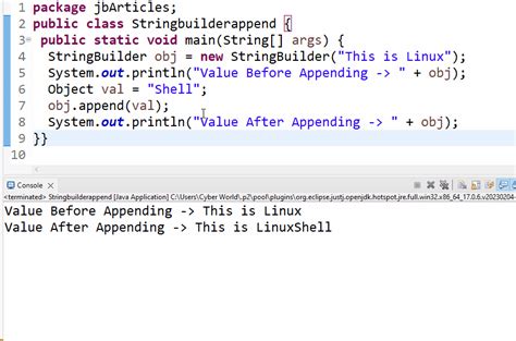 What Is The Stringbuilder Append Method In Java With Examples