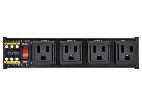 Oono Din Rail Mount Ac 120v Nema 5 15r 4 Receptacles Outlet Power Strip
