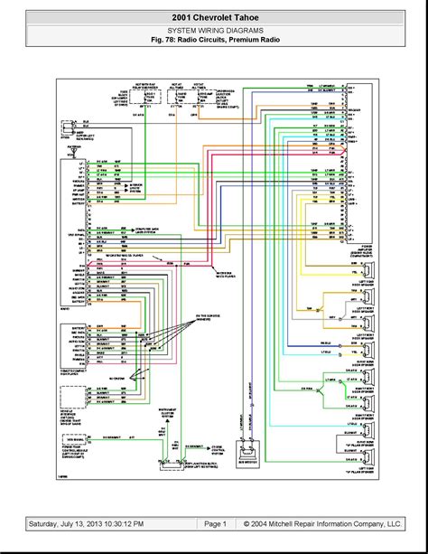 Chevy Tail Light Wiring Colors