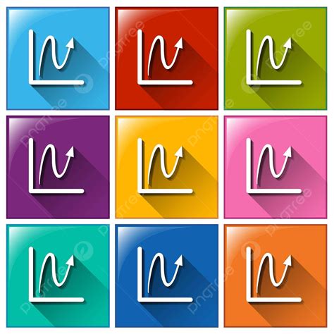 buttons with line graphs increment design linear vector increment design linear png and