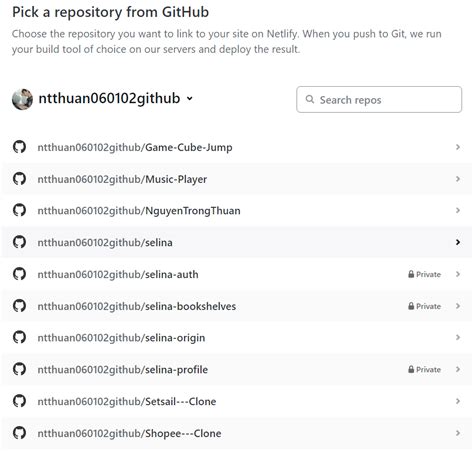 GitHub Vngson Selina Origin