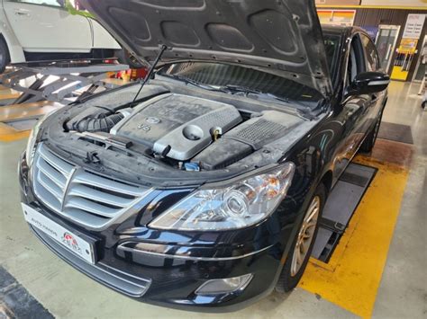 현대 제네시스 Bh 부동액 변질로 인한 부동액 순환식 교환작업 부동액플러싱냉각수세척장수명부동액 교환부동액 색상변경 수원화성오산 오토핸즈 네이버 블로그