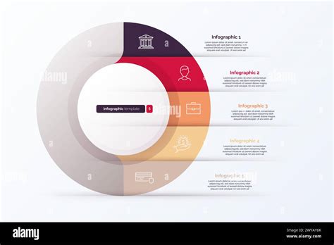 Five Option Cycle Infographic Chart Vector Illustration Stock Vector Image And Art Alamy