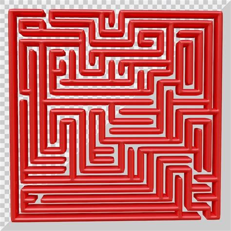 Premium Psd Maze Puzzle Design With 3d Modern Style