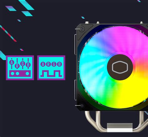 Cooler Master Hyper 212 Spectrum V3 Cpu Air Cooler Argb Sync 120mm Pwm Fan 4 Copper Direct