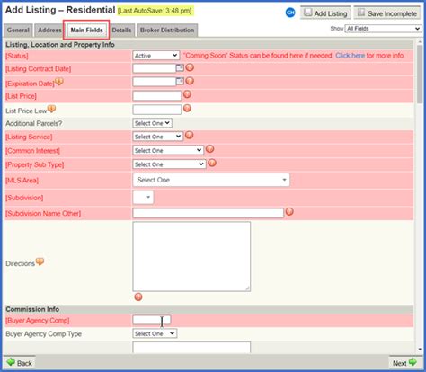 flexmls add listing crmls knowledgebase