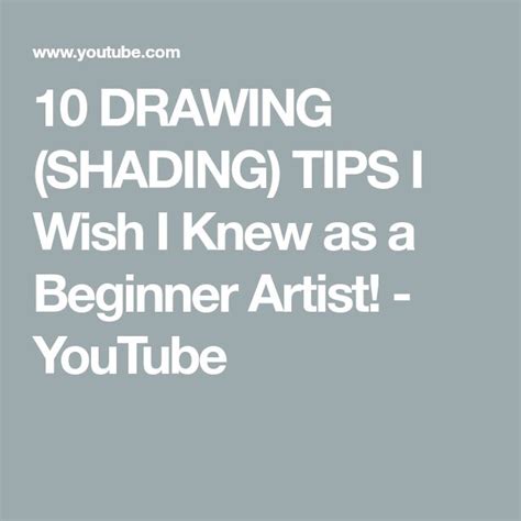Drawing Shading Tips For Beginners