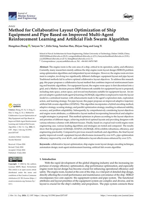 Pdf Method For Collaborative Layout Optimization Of Ship Equipment And Pipe Based On Improved