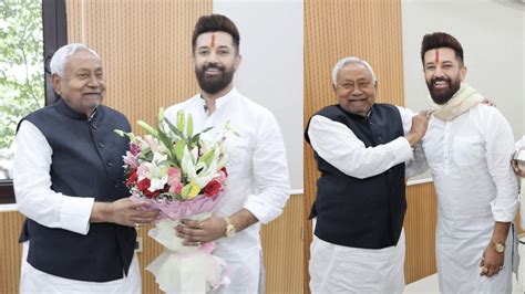 Chirag Paswan Meets Nitish Kumar After Ndas Landslide Victory Sparks