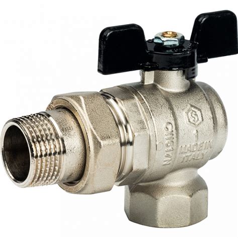 Кран угловой с американкой 1/2" Bugatti